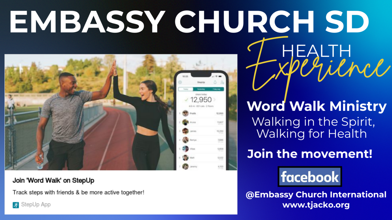 Word walk ministry – Embassy Church San Diego